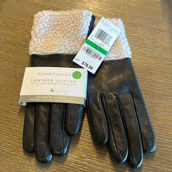 Charter Club | Accessories | Charter Club Leather Touch Screen ...